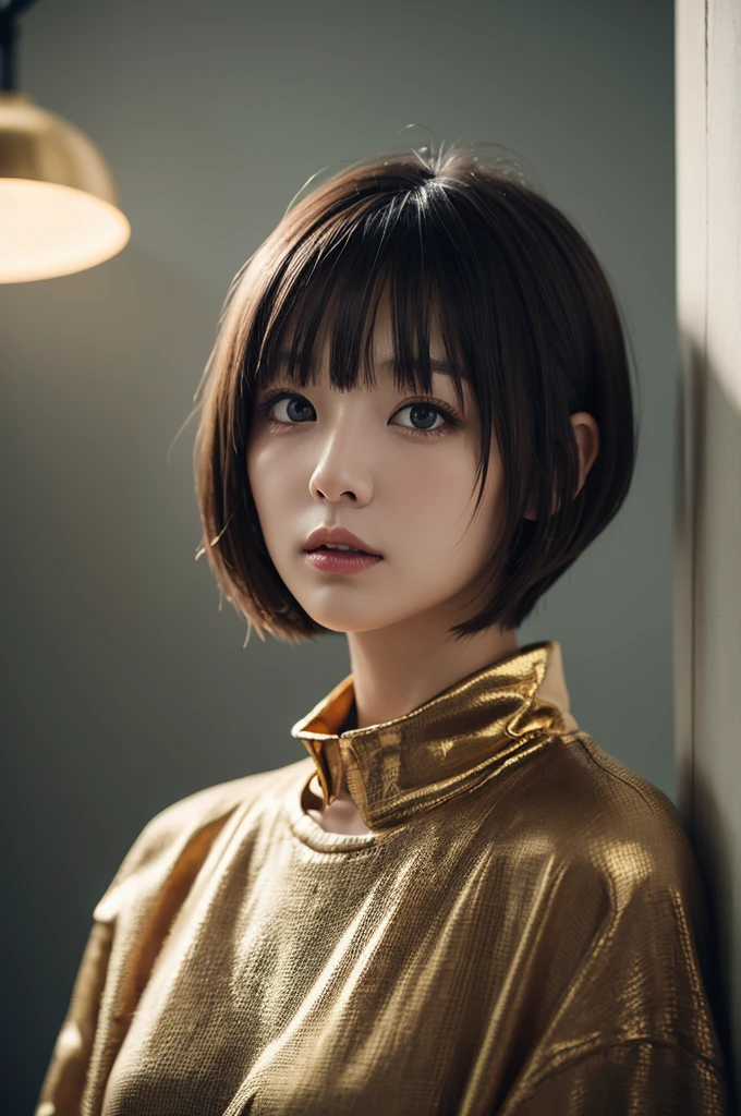 Isfp（Adventurer type）studio shot、artistic pixie cut person creative ...