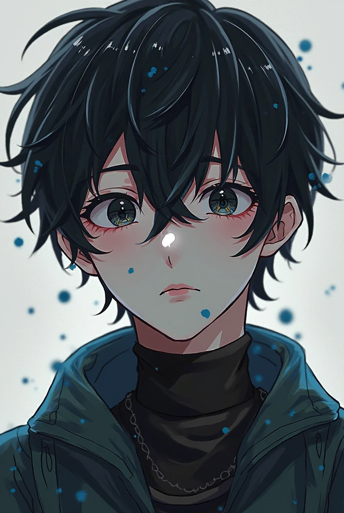Sleazy cute anime boy with dark circles, dark hair, handsome - SeaArt AI