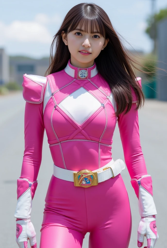 Pink Power Ranger, one girl, Realistic, Sharp focus, ultra realistic ...