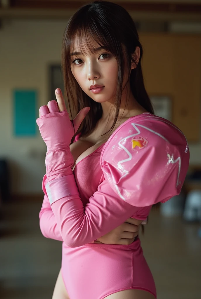 Pink Power Ranger, cinematic lighting, UHD, masterpiece, accurate ...