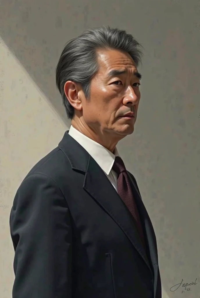 Portrait of Japanese Politician Facing Slightly Left - SeaArt AI