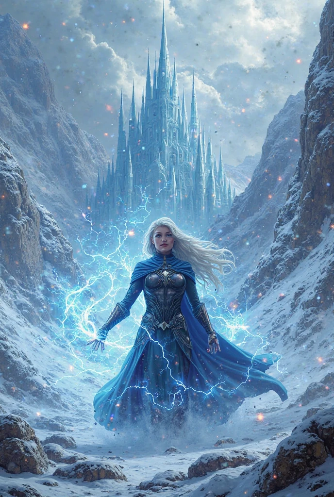 Storm vs . Elsa — Storm, with her eyes shining and rays surging around ...