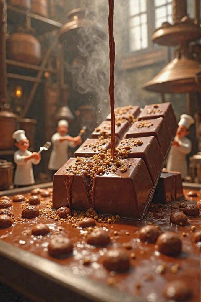 Here’s the prompt in English: 3️⃣ Magical Chocolate Factory - SeaArt AI