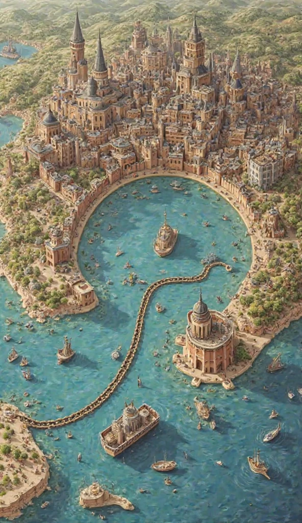 Caesar What would this map look like? 1. Gulf of Golden Horn - SeaArt AI