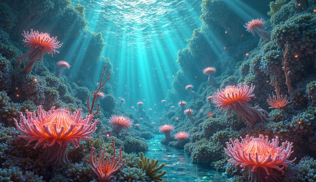 Underwater Flower Forest – A surreal underwater garden where coral ...