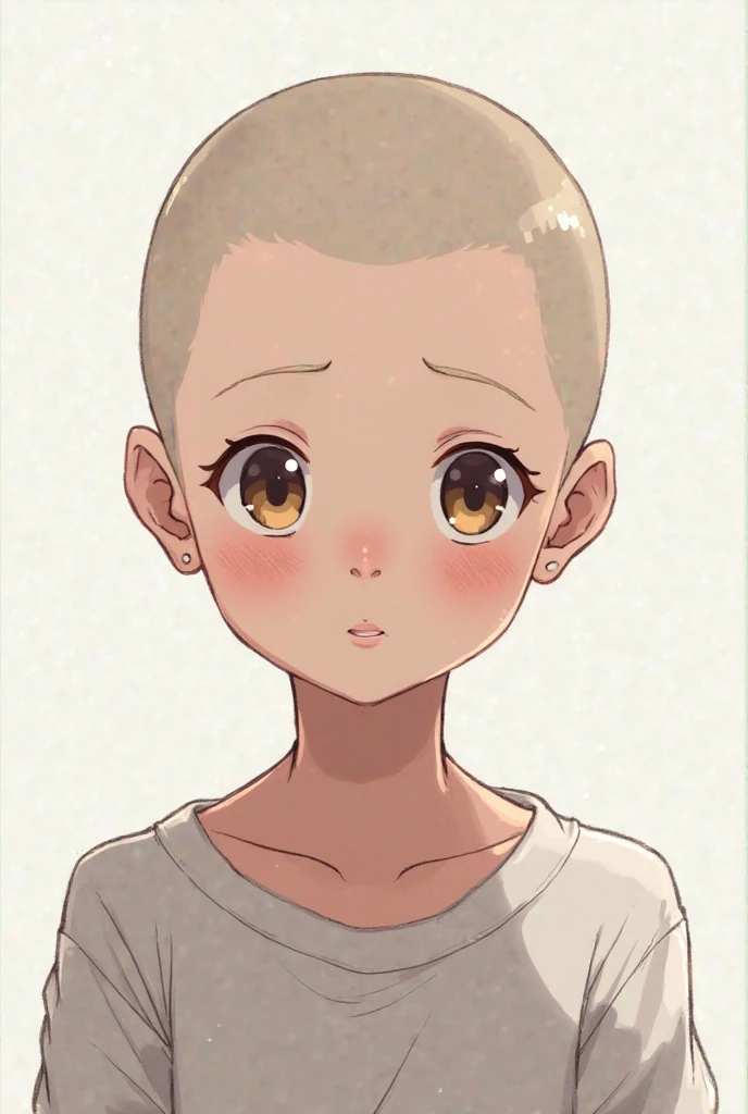 Anime girl gets a buzzcut - SeaArt AI