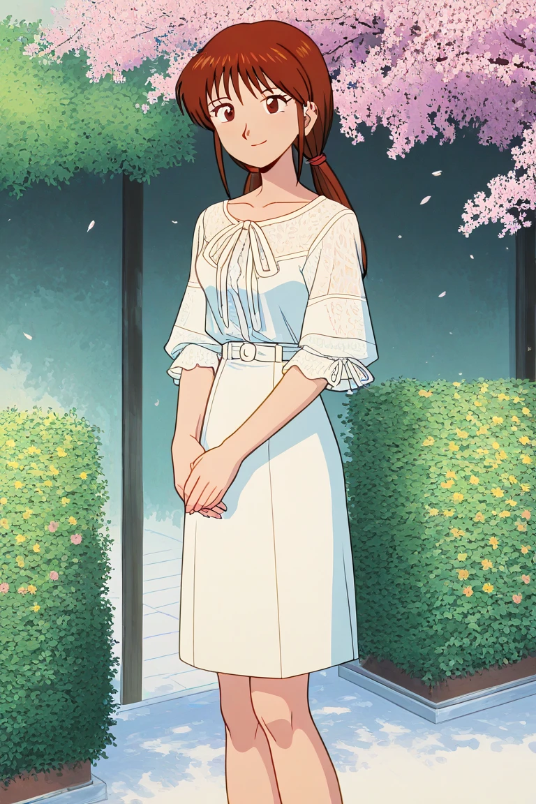 _Murai Julia AA, slender figure,brown hair、twin tails、A slender woman ...