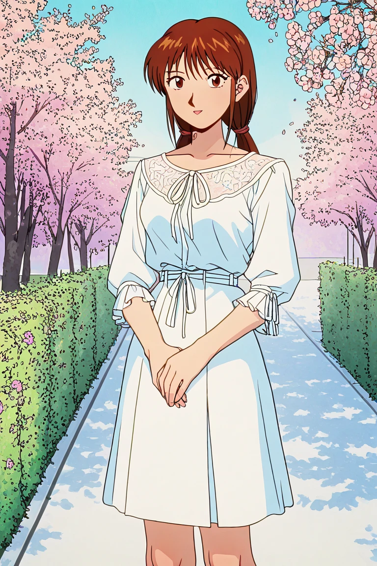 _Murai Julia AA, slender figure,brown hair、twin tails、A slender woman ...