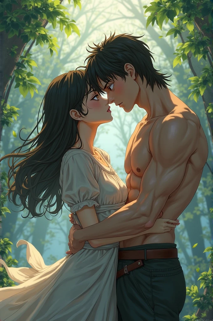 Ka Ryo Ten de série animés kingdom nue qui fait une fellation a shin - SeaArt AI