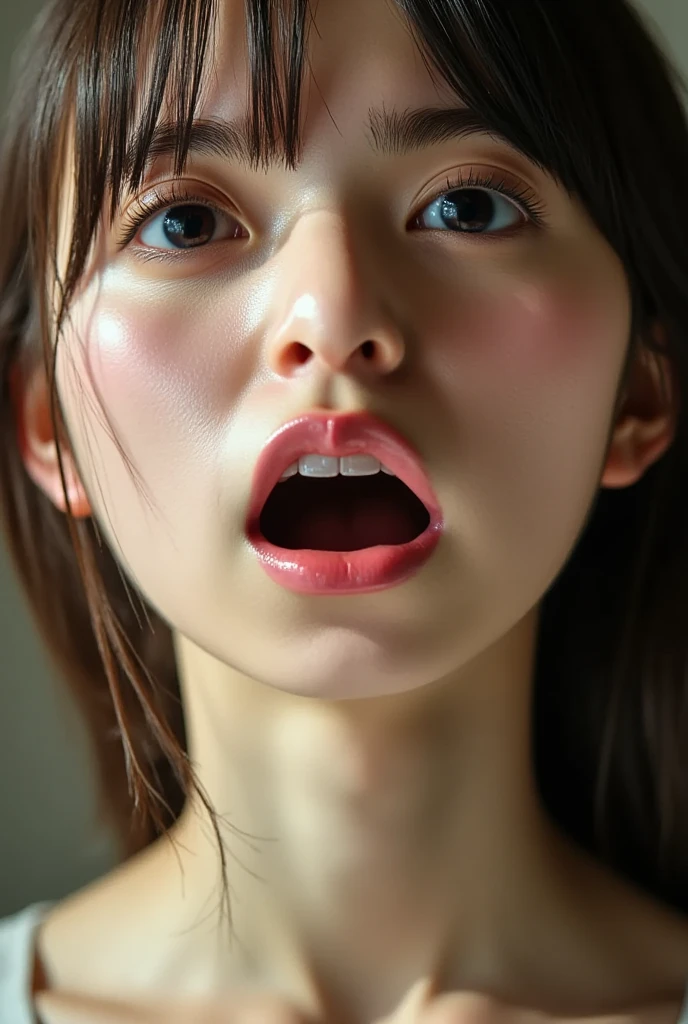Saito Asuka opens her mouth wide,NFSW,erotic, this image is a close - SeaArt AI