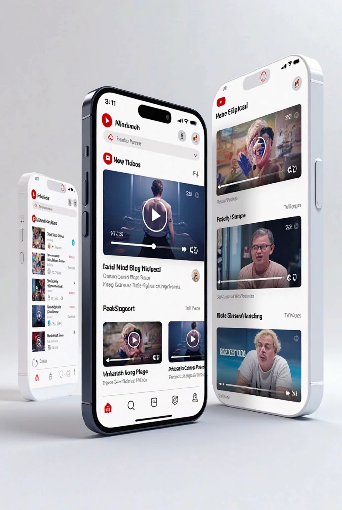 YouTube-like app design - SeaArt AI