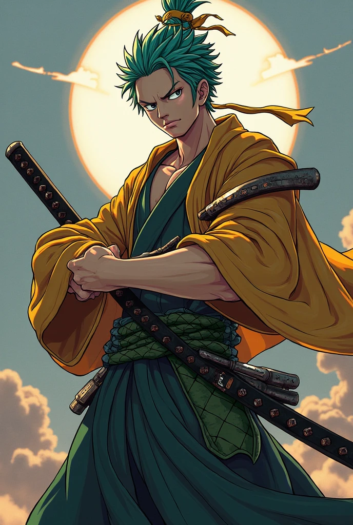 "Creating a highly detailed and stylized 3D model of Roronoa Zoro ...