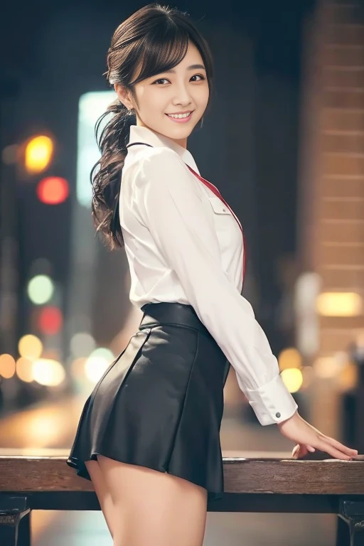 Pure 20 year old girl 、((Japanese Police Officer, Sexy Police Uniform - SeaArt AI