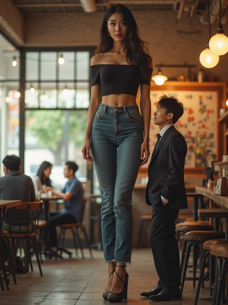 Korean beautiful hottest super tall female (9 foot tall female scale ...