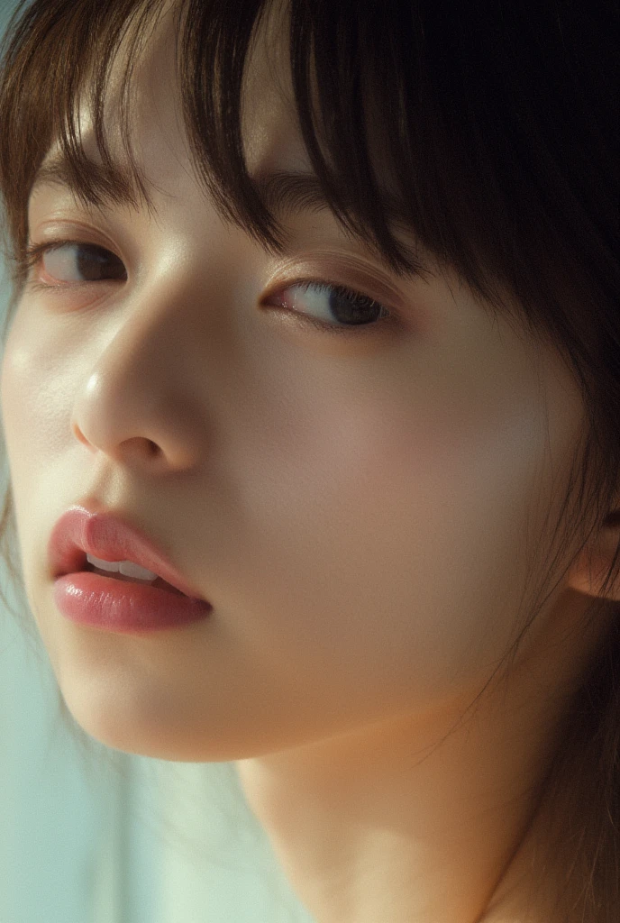 Saito Asuka,NFSW,erotic,This image is a close-up portrait of a young woman - SeaArt AI