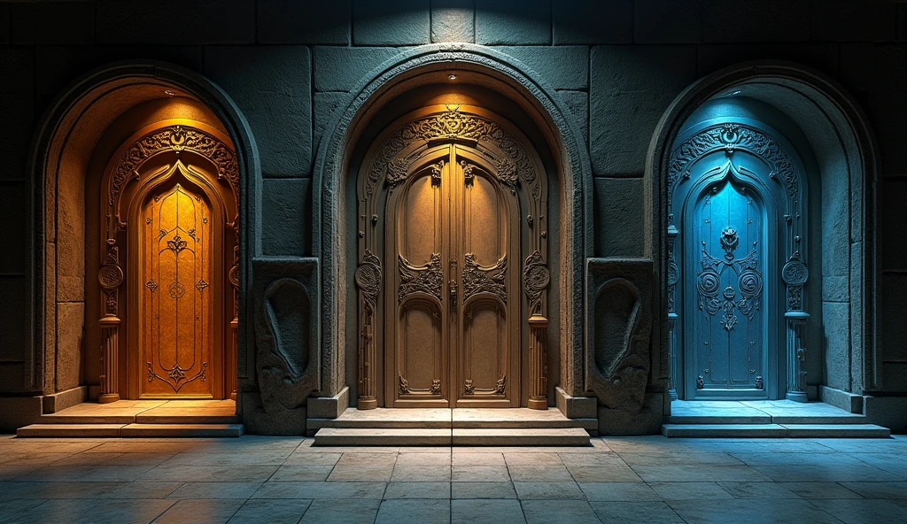 Installation of three doors、storehouse、Chamber of Secrets、door on the ...