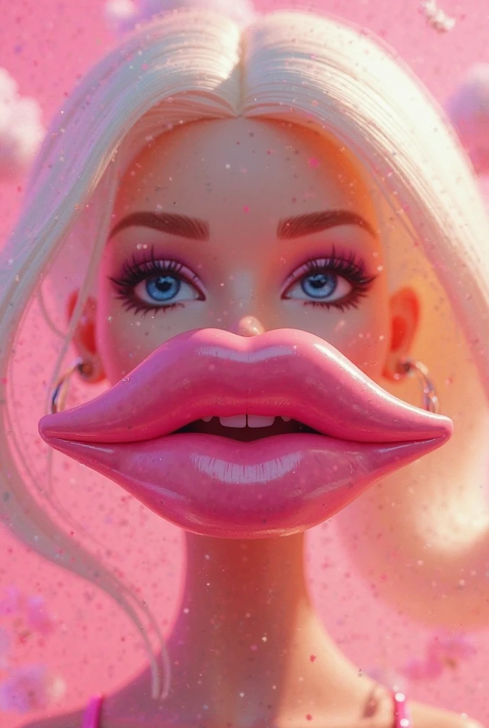 Barbie huge lips - SeaArt AI