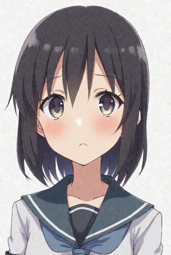 Anime style girl, SHOULDER-LENGTH AND DARK HAIR, IT HAS A NORMAL ...