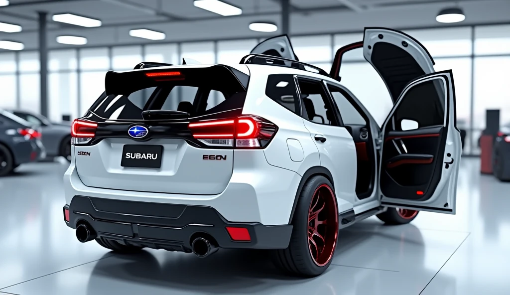3D render of a heavily modified (2025 Subaru Forester) extreme Se in ...