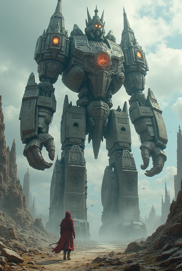Jiant walking cathedral golem - SeaArt AI