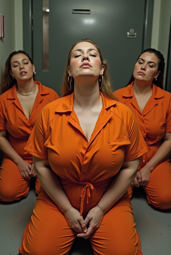 In a room, high angle view, a group of five massive ass pawg voluptous ...