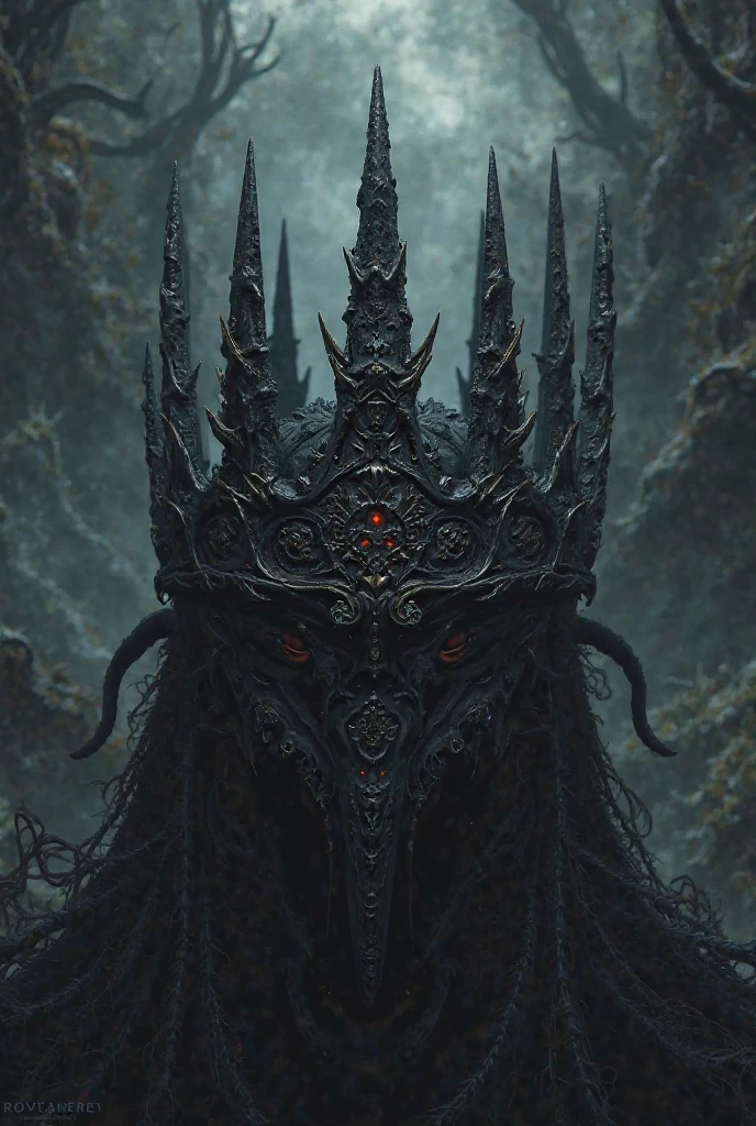 A crown with darkness and describe power - SeaArt AI