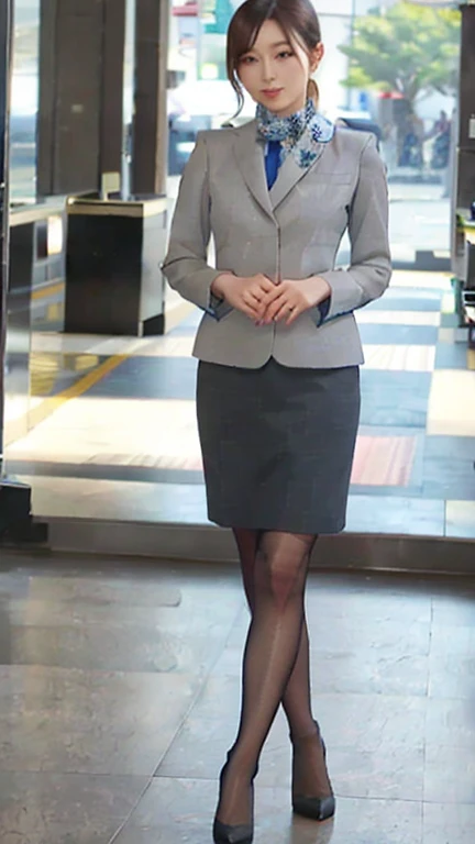 stewardess uniform （ANA FLIGHT ATTENDANT ）、 style is outstanding ...