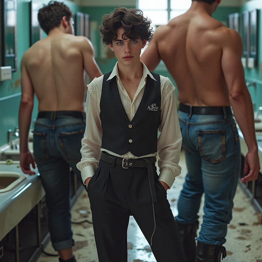 16-year-old twink , very beautiful , androgynous prince , gentle - SeaArt AI