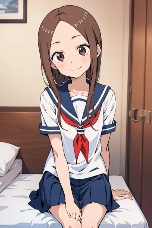 (Takagi) upper body： sailor suit lower body：navy blue miniskirt Subject size - SeaArt AI