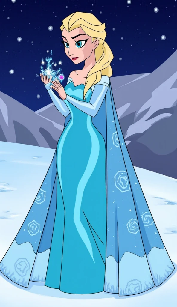 **"Draw Elsa , the ice queen from the Disney movie 'Frozen'. She must ...