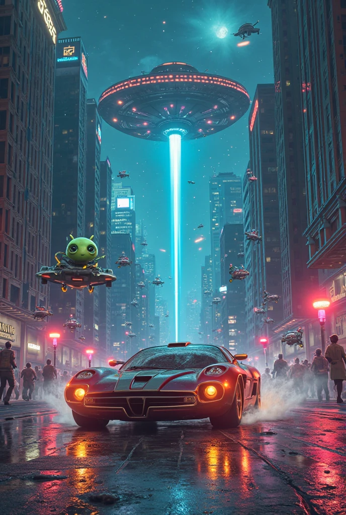 Slobo and Ricardo vs. The Flying Aliens Genre: Sci-Fi, Comedy - SeaArt AI
