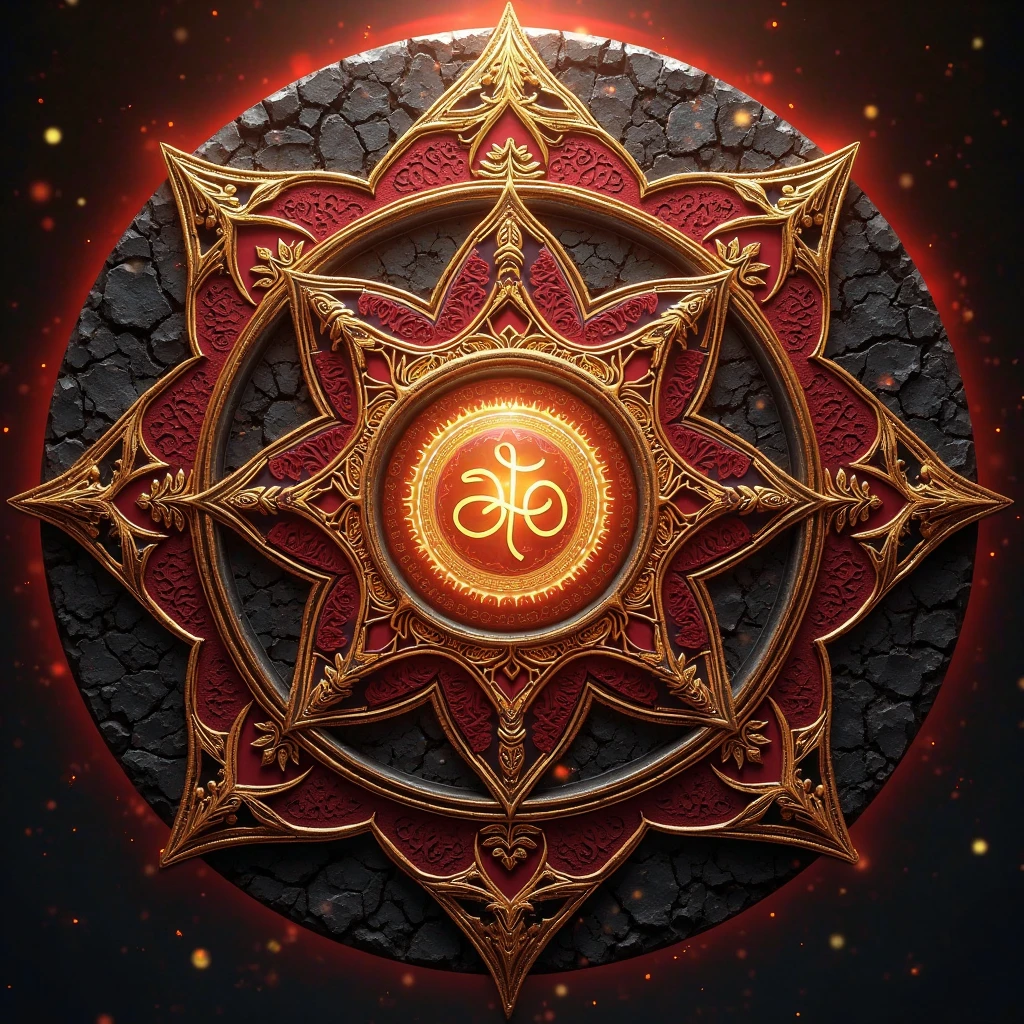 Create an intricate digital artwork of the Root Chakra (Muladhara ...