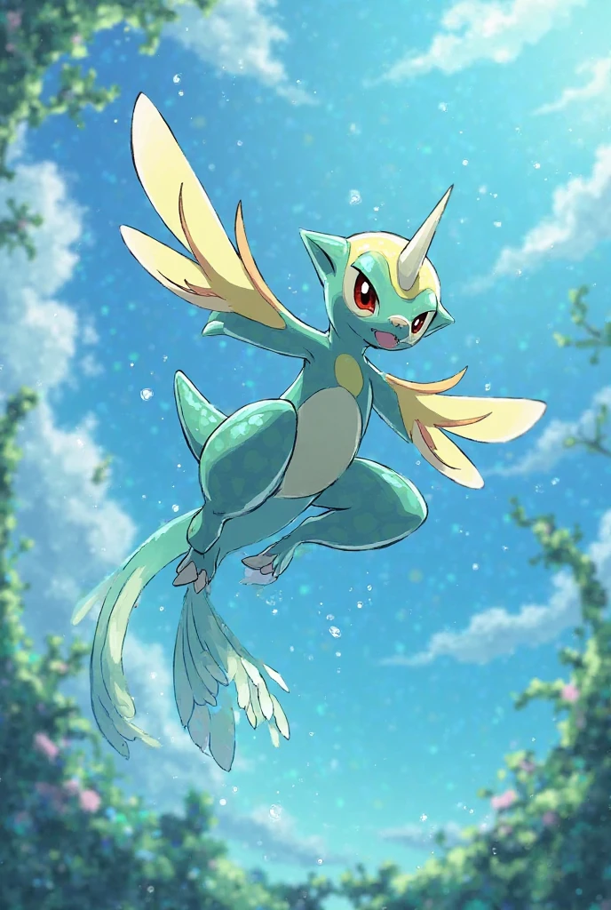 *Flykour, Pokemon Flying Fish. It is a water and flying type - SeaArt AI