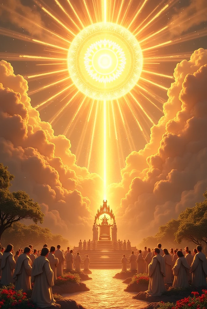 "Highly detailed digital art of the Third Heaven described in the Bible ...