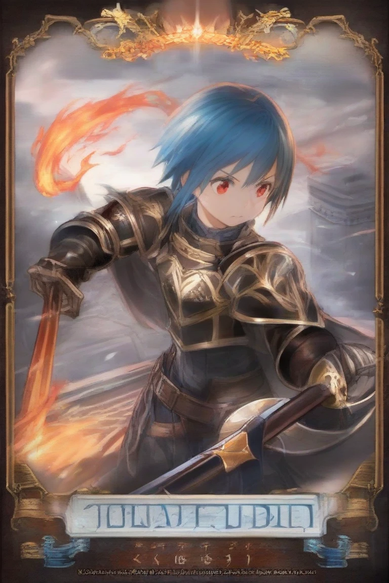 The young demon king with blue hair and red eyes、Rimuru wearing black ...