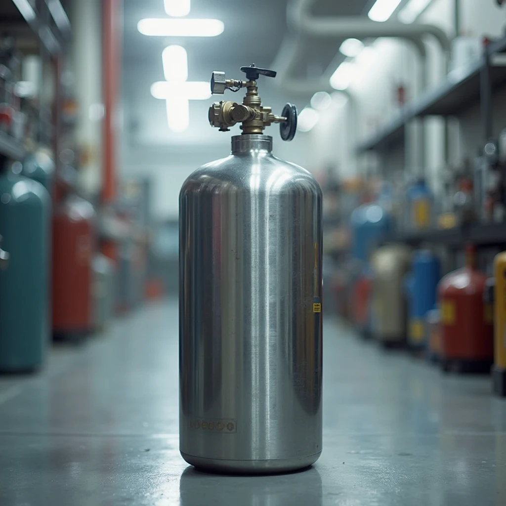 Create me Image of a refrigeration gas bottle - SeaArt AI