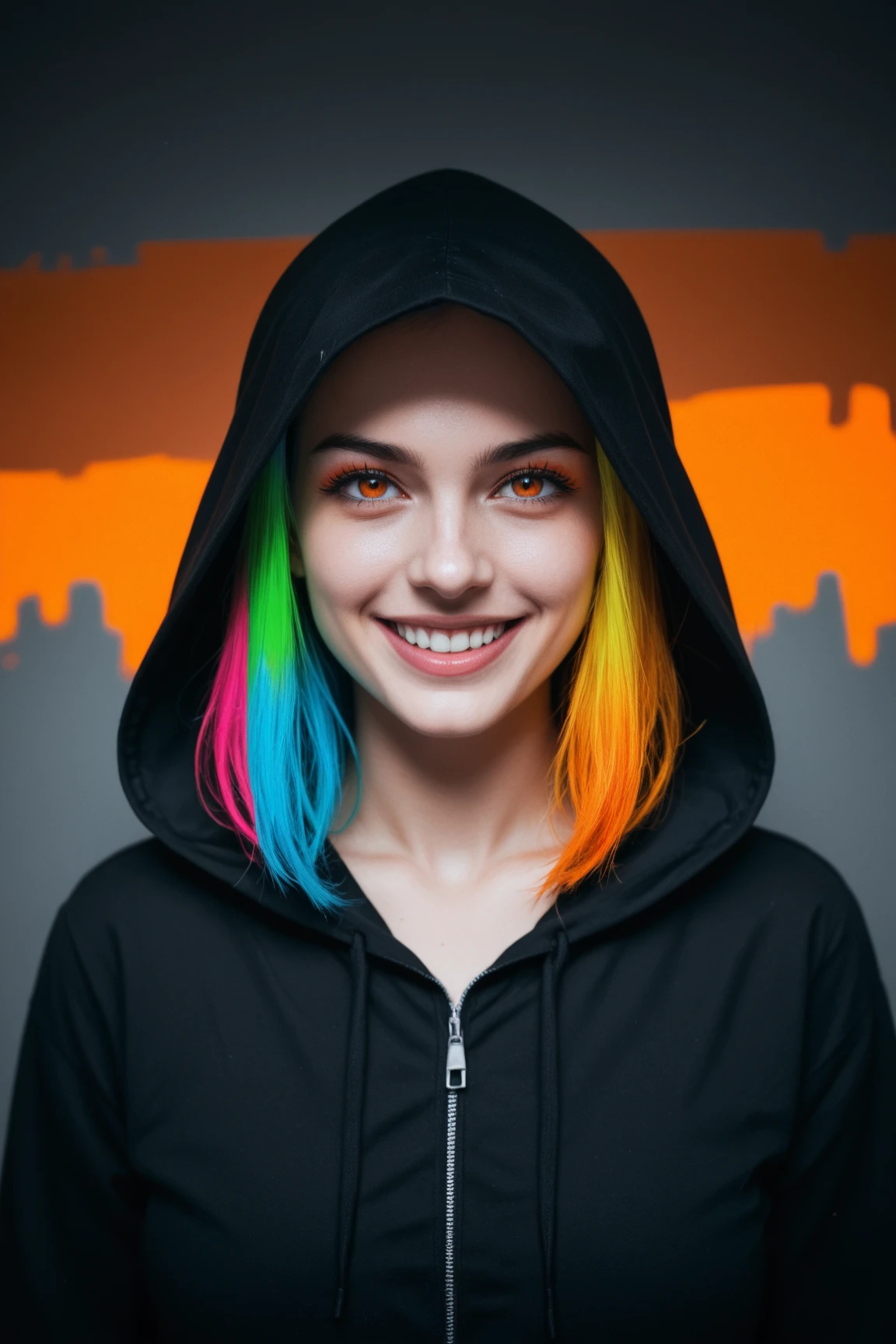 Monochrome Manga Sketch, extreme pointed hood Closeup, a dark ethereal ...