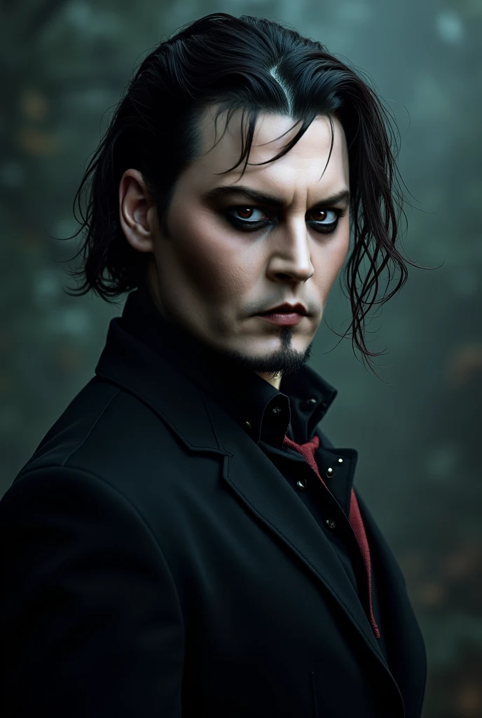 Johnny Depp as a vampire she should look like in the picture - SeaArt AI