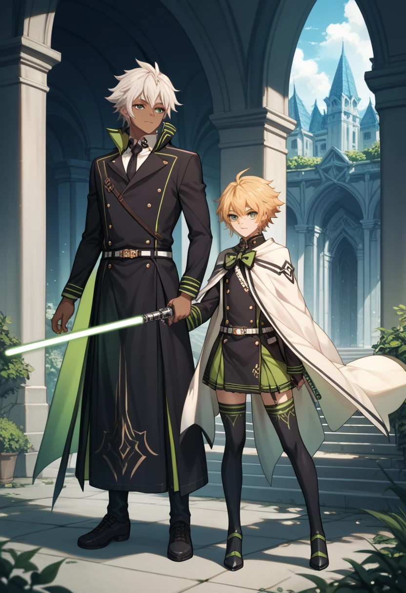 Lightsaber haft sword, dark-skinned male ager, seraph of the ends ...