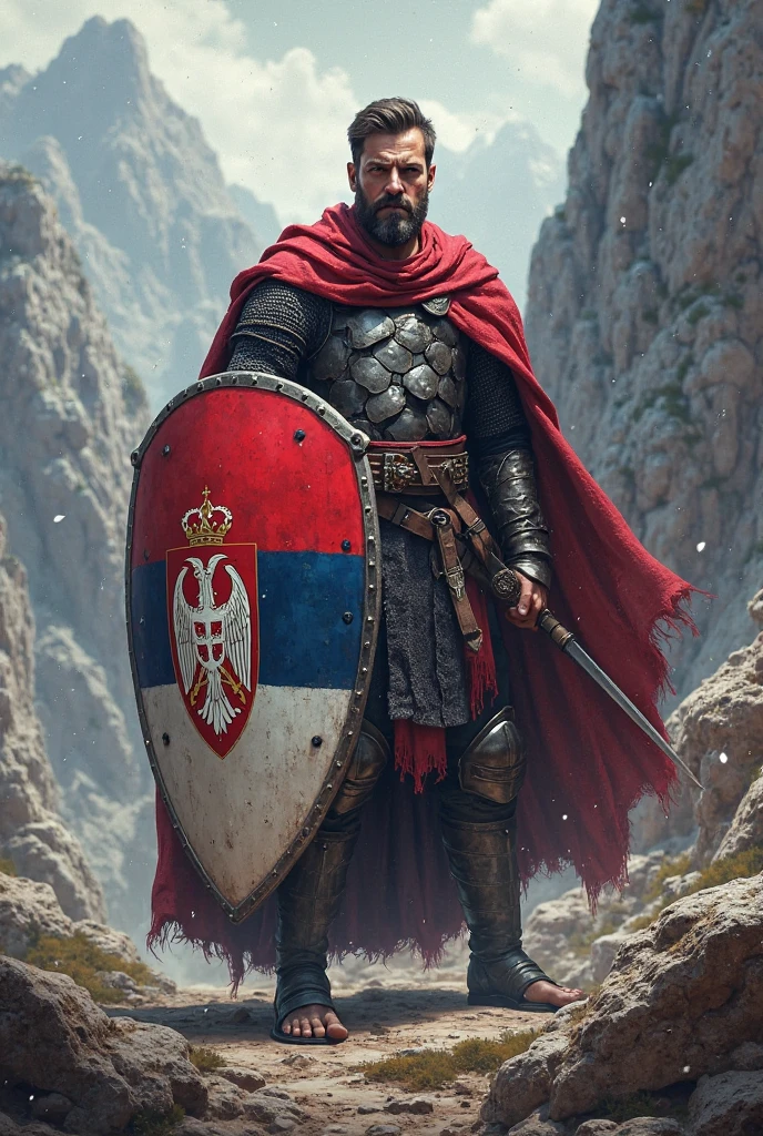 And a hero of that beer vith a shield what is painted serbian flag ...