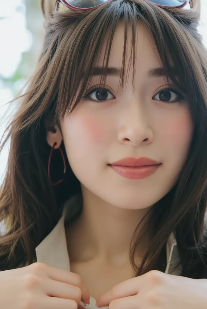 A cute woman with a cute smile, I'm wearing an esthetic uniform - SeaArt AI