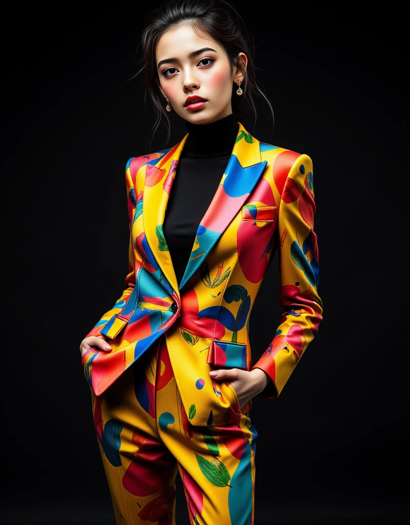 8k, masterpiece, Best Quality, vibrant, model in a gorgeous creative powerful p - SeaArt AI