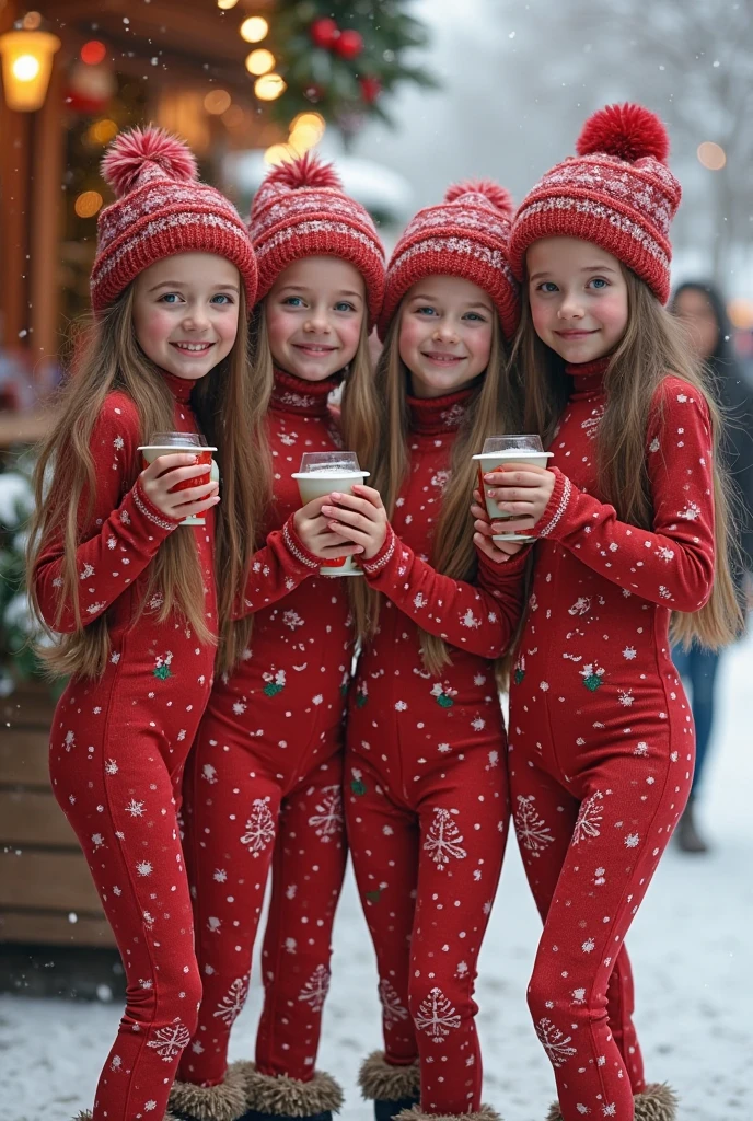 Four cute 13yo k girls beautifully diverse each one with her absolutely ...
