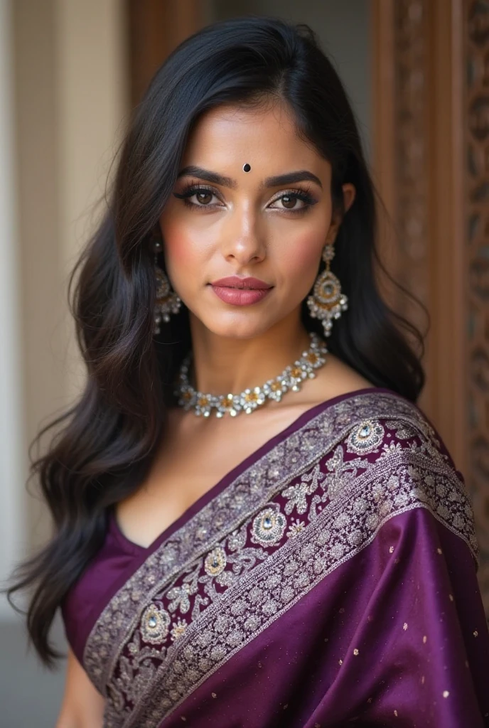 Closeup picture of A young pakistani woman of medium fair skin tone ...