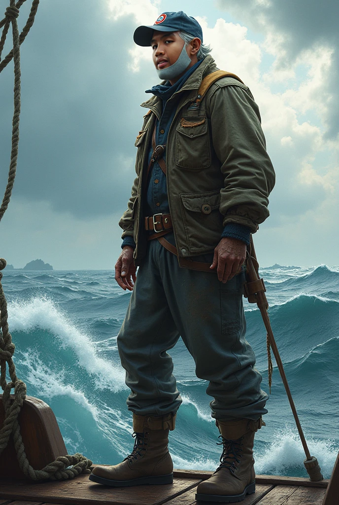 A modern sea man - SeaArt AI