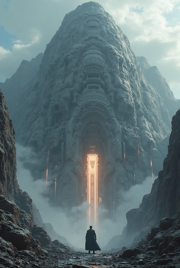 The secret base of the superhero has been built which is a mountain ...