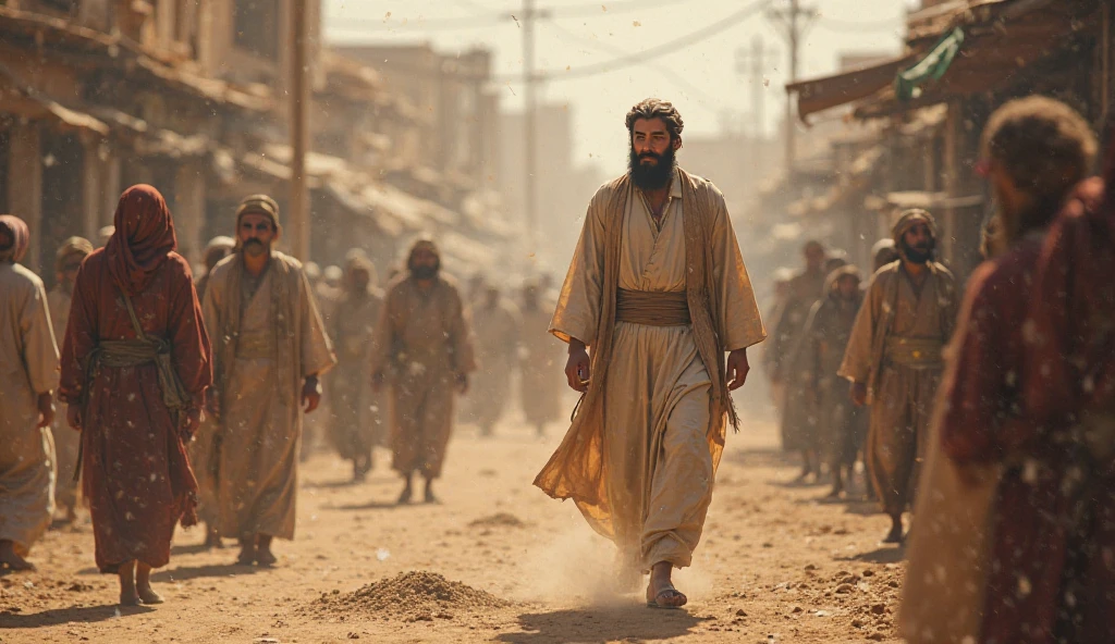 The Prophet (PBUH) calmly brushed off the dirt and went on his way ...