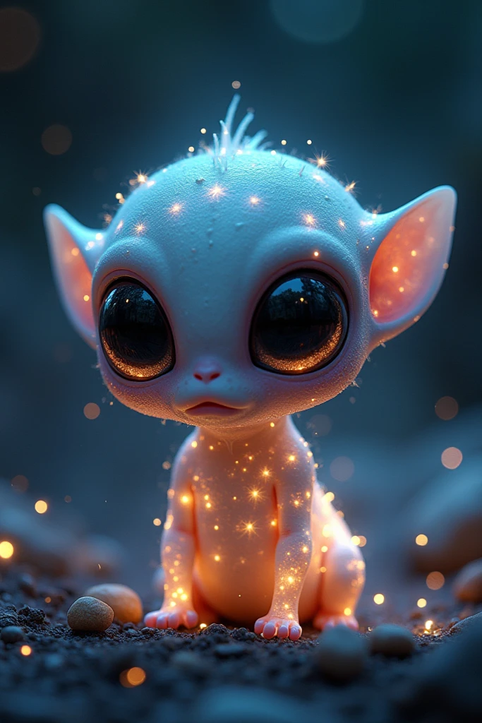 1. body : Small and slightly oblong, like a luminous mini alien ...