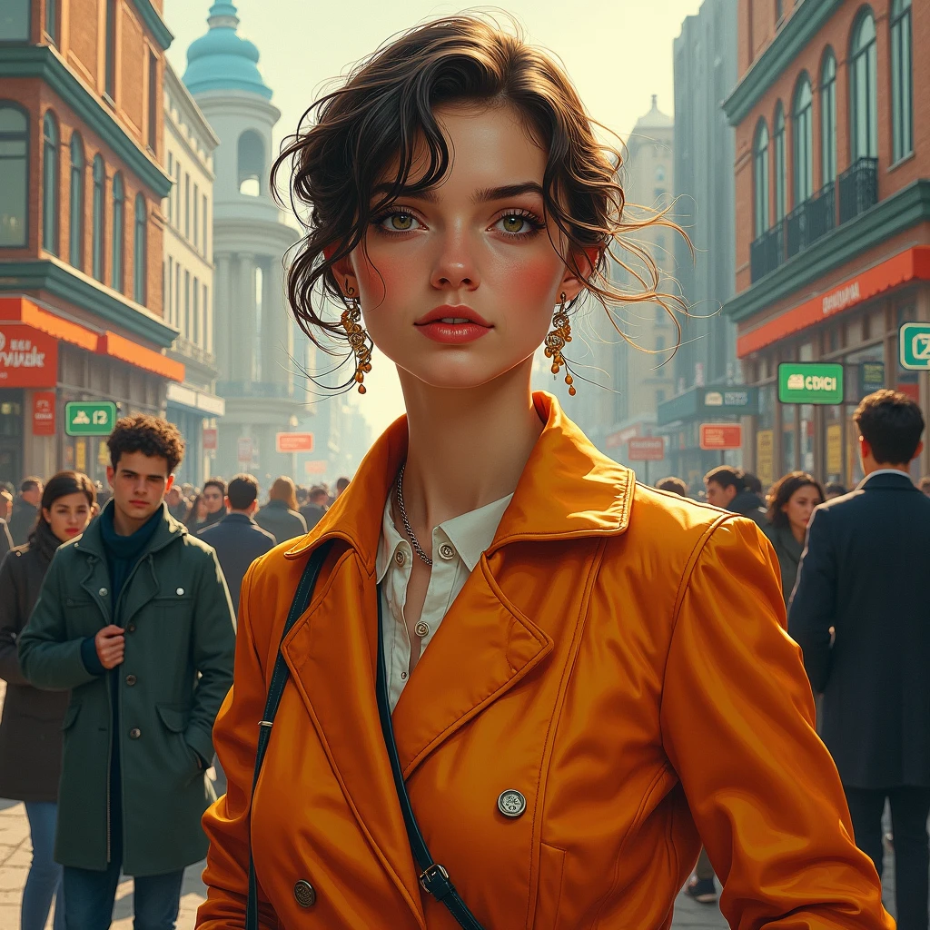 Draw Olga Kobilyanskaya's porter only as new women, Young - SeaArt AI