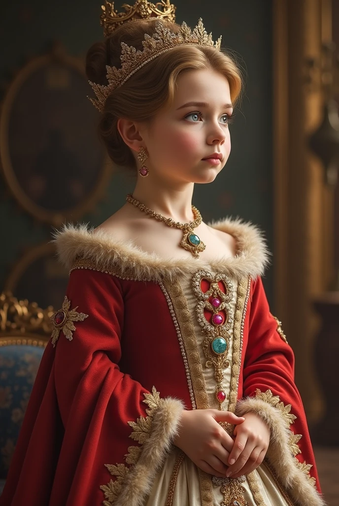With these words : Hello Your Highness I humbly come, I ask you to ...